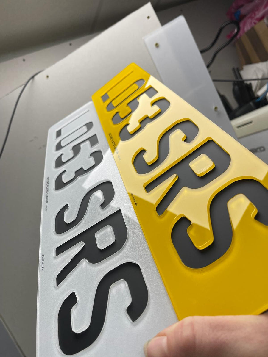bubble car plates all options – Secure Plates LDN