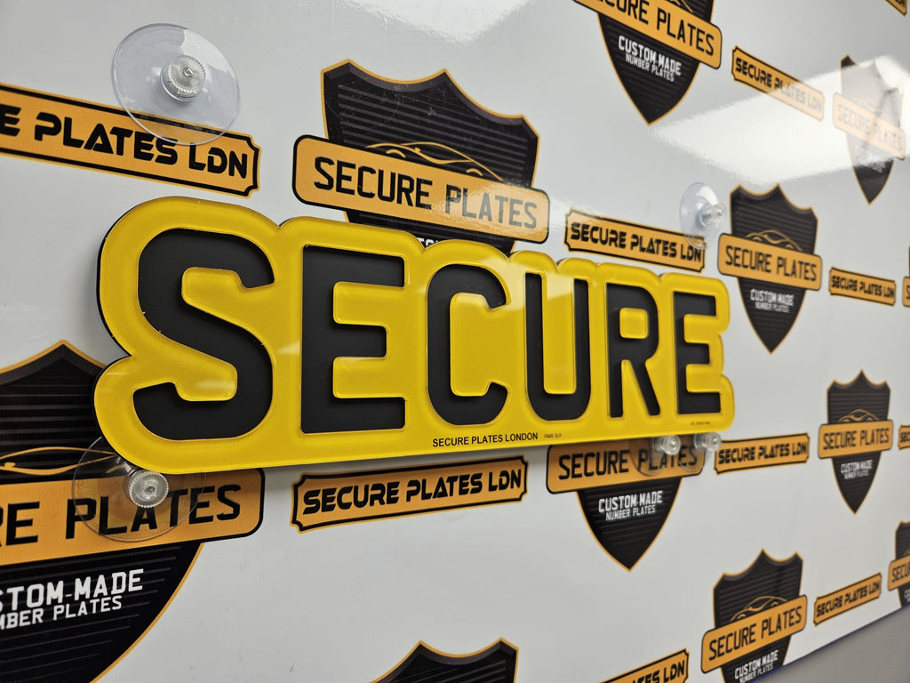bubble car plates all options – Secure Plates LDN