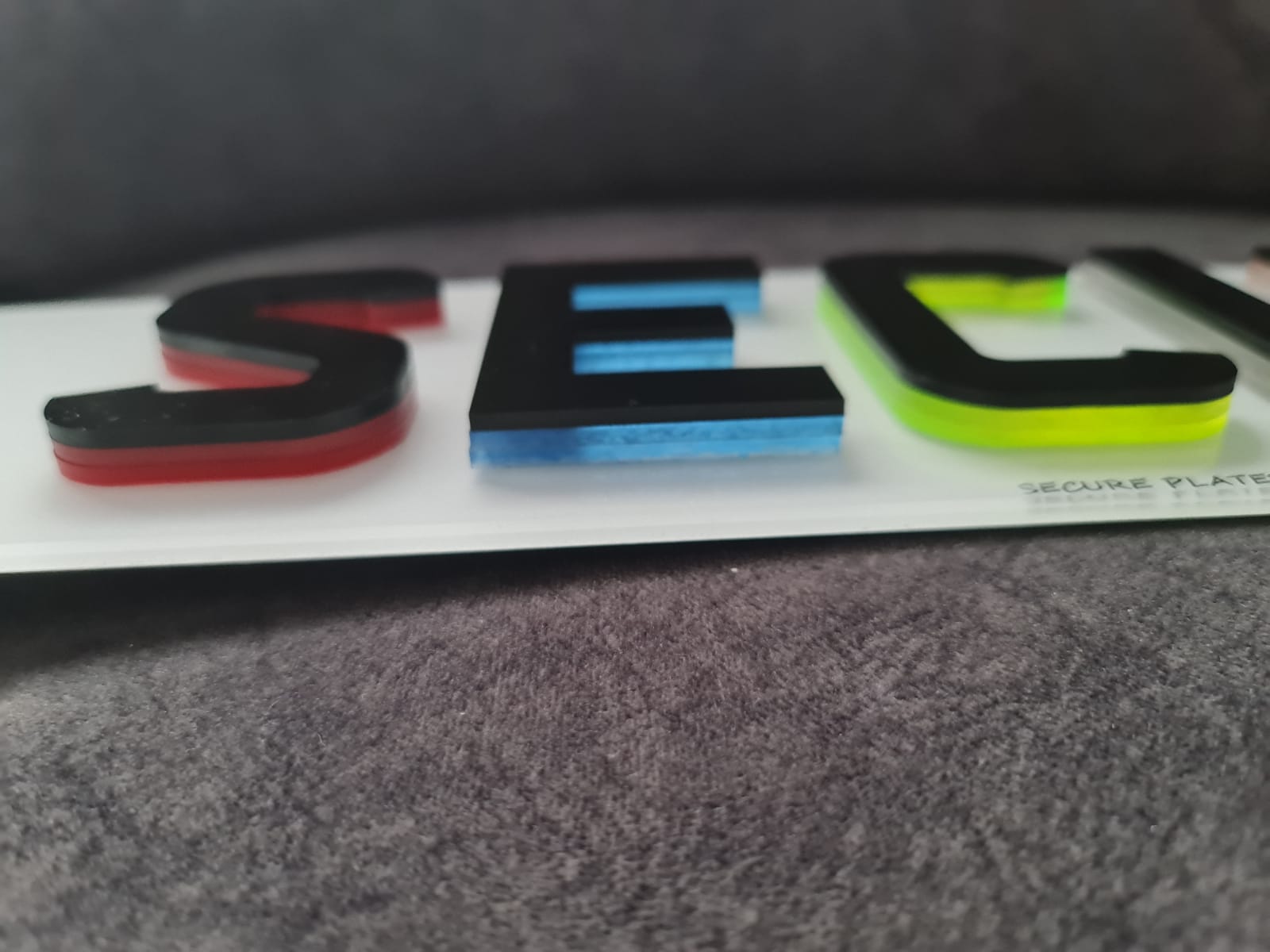 Triple Layer Neon Plates – Secure Plates LDN